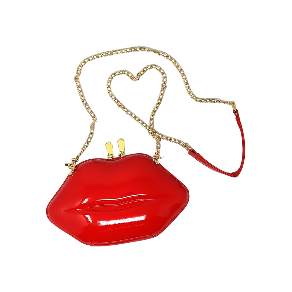 Red Lip Purse – Dramatic Wardrobe